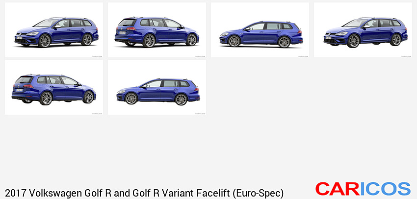Volkswagen Golf R and Golf R Variant Facelift (Euro-Spec) | 2017MY
